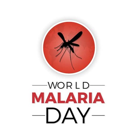 Día Mundial De La Malaria Observado Cada Año El 25 De Abril Vector