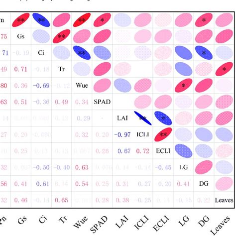 Correlation Analysis Among Physiological Growth Indexes At The 0 01