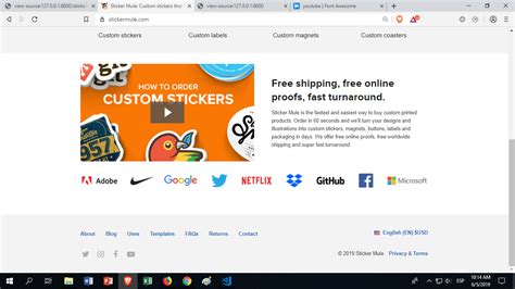 html set same margins to footer as for body stack overflow