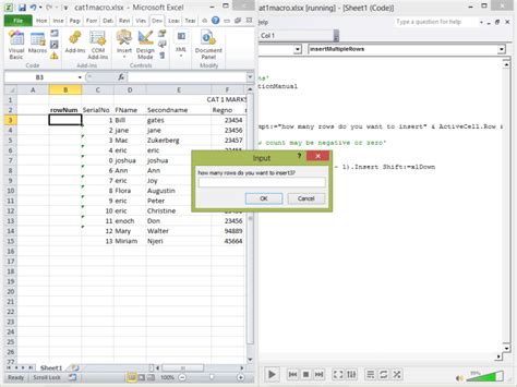 how to insert multiple rows in excel with formula basic