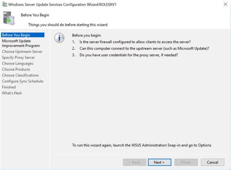 wsus windows server 2016 installation and configuration
