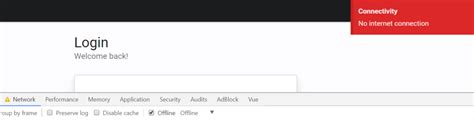 connection listener for vue js vue script