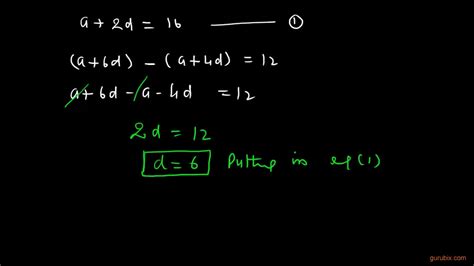 Hindi Ex 5 2 Q 16 Determine The Ap Whose Third Term Is 16 And The