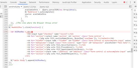add custom table row to html table in php stack overflow