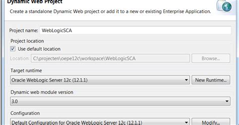 java oracle soa blog weblogic sca with weblogic 12c and