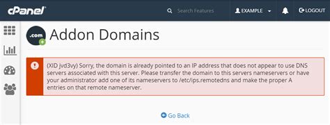 how to create and remove an addon domain in cpanel