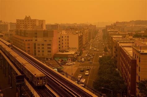 Nyc Orange Skies Similar To San Francisco After Wildfires In 2020