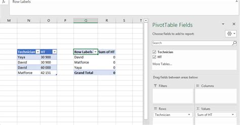 vba how to choose and sum data from excel table