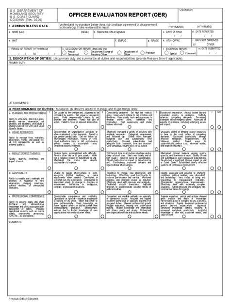 Army Oer Support Form 1 Free Templates In Pdf Word Excel Download