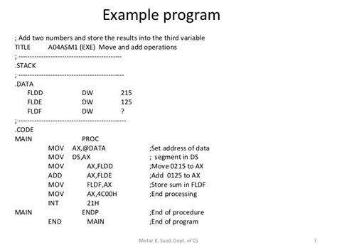 assembly language lecture 3