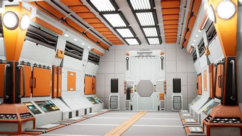 scifi modular kitbash level in environments ue marketplace