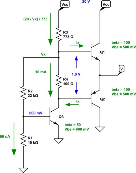 Trouble Analyzing Transistors Circuit Electrical Engineering Stack