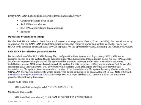 overview dell validated solution for sap hana tdi deployments with