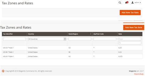 how to import export tax rates in magento 2 mageplaza
