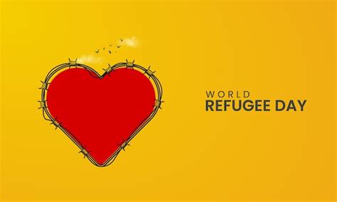 Premium Vector World Refugee Day Refugee Day Creative Design For