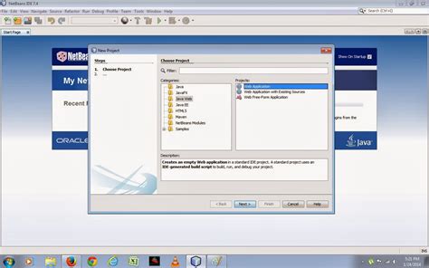 java web development how to create web application using