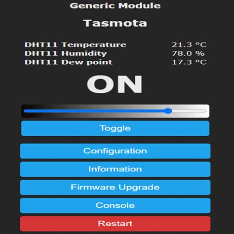 getting started with tasmota on esp8266 01 control led