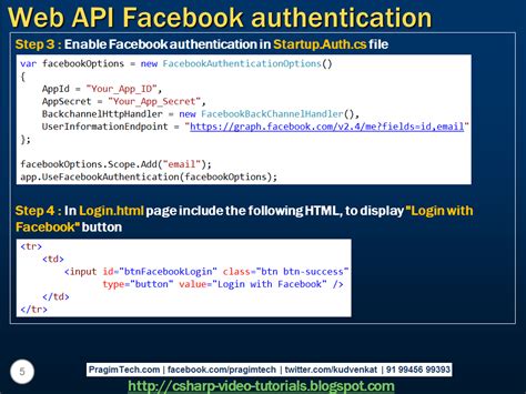 sql server and c video tutorial asp web api facebook