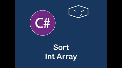 simple sort integer array in c youtube