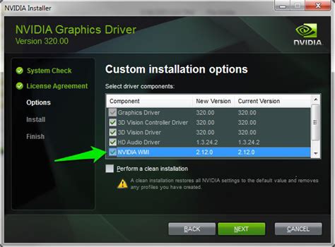 installing nvwmi as part of the nvidia gpu driver