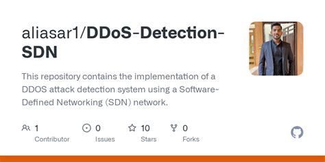 Github Aliasar1 Ddos Detection Sdn This Repository Contains The