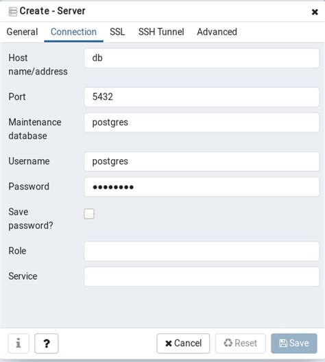 [solved] how configure docker pgadmin with nest postgresql