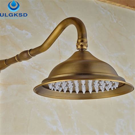 Ulgksd 8 Rainfall Shower Head Bathroom Faucet Ancessory Antique Brass