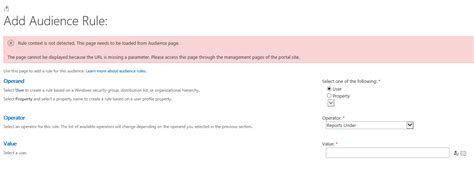 sharepoint connoisseur sharepoint 2013 issue to configure audience