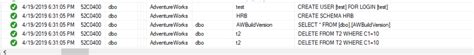 using the sql server audit feature to audit different actions