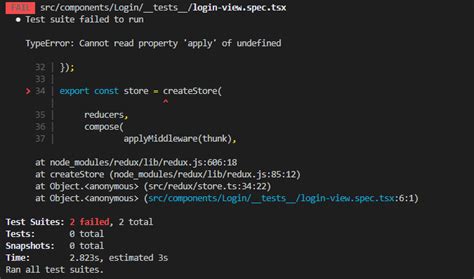 ts jest reactjs unit test says typeerror cannot read property apply