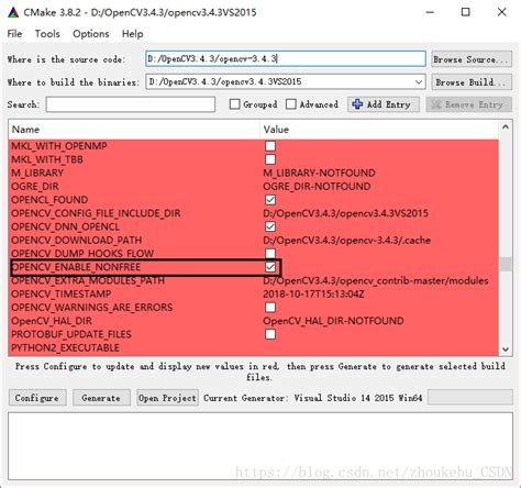 opencv3 4 x中nonfree模块的使用 surf为例 opencv enable nonfree csdn博客