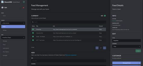 web interface config monitorss
