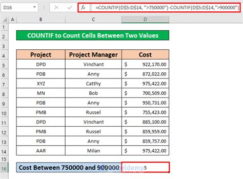 How To Use Countif With Multiple Criteria In The Same Column In Excel