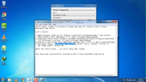 how to create a kali linux bootable usb drive 2020 youtube