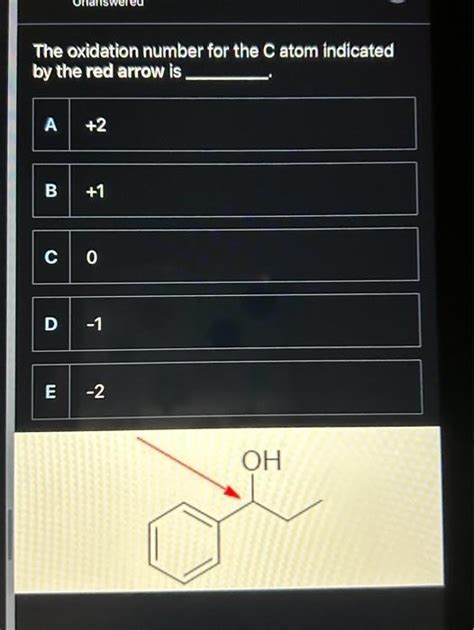Solved The Oxidation Number For The Mathrm{c} Atom