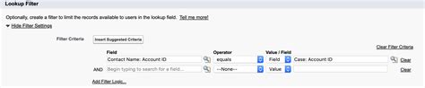 create a lookup filter unit salesforce trailhead