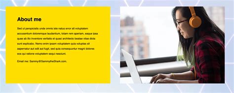 how to build the about me section of your website with css section 2