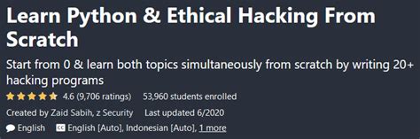 udemy learn python and ethical hacking from scratch 2020 6 downloadly