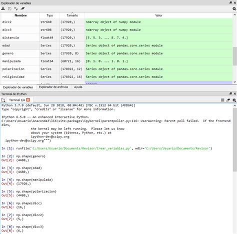 variable explorer shows wrong size · issue 8831 · spyder ide spyder