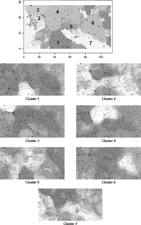 Results Of Geneland Analysis Of Plot A Showing The Spatial Organisation
