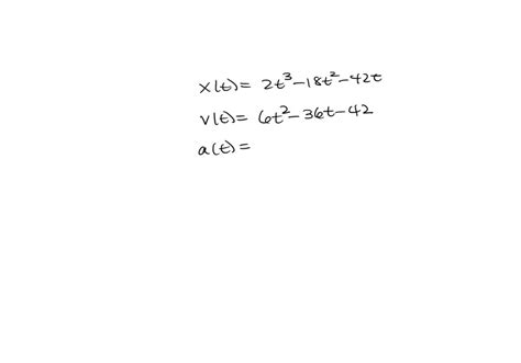 Solved A Particle Moves Along The X Axis So That At Time T â‰¥ 0 Its