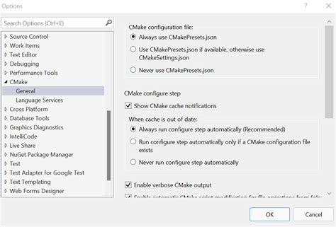 cmake プリセットを使用した構成とビルド microsoft learn
