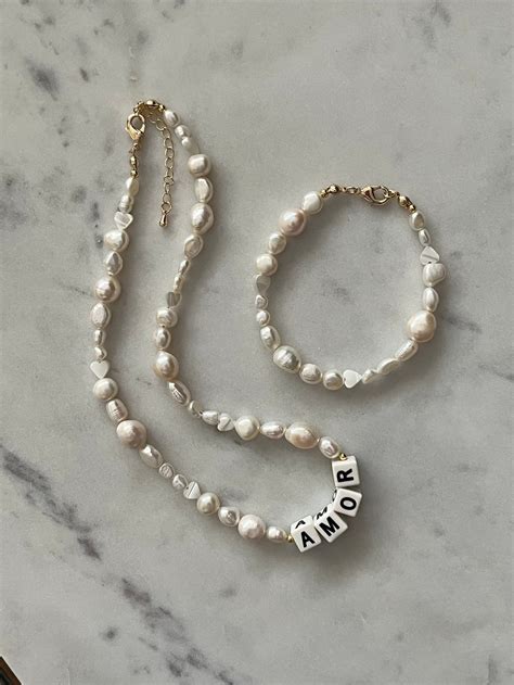 Mother Of Pearl Necklace Pearl Choker Necklace Beaded Necklace Gold