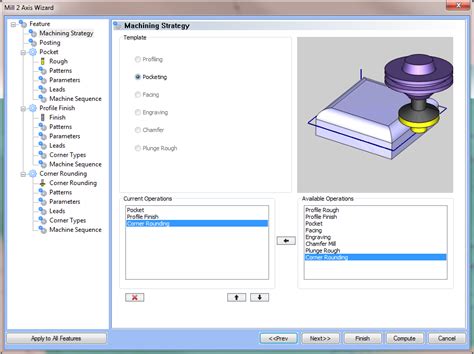 cnc software corner rounding strategy bobcad cam bobcad cam
