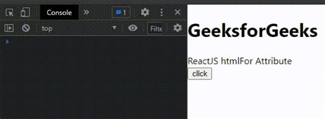 reactjs htmlfor attribute geeksforgeeks