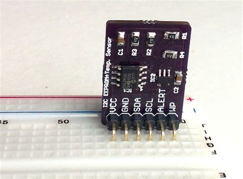 i2c eeprom plus temperature sensor breakout board embedded lab