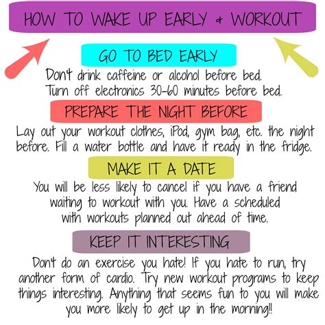 Tips For Getting Up Early And Getting Your Workout Done Getting Up