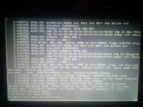 cannot boot ubuntu 20 04 stuck in emergency mode ask ubuntu