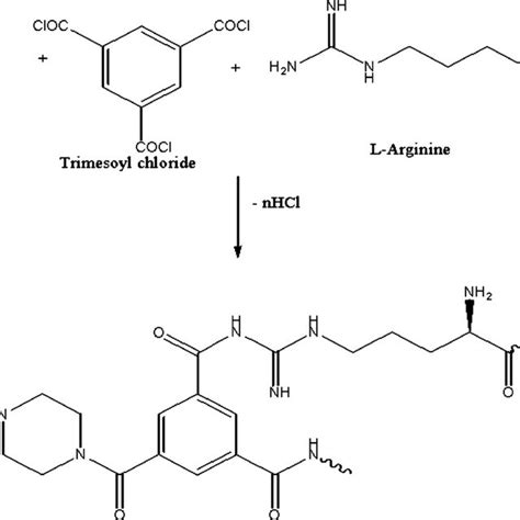 Schematic Representation Of Interfacial Polymerization Reaction Of