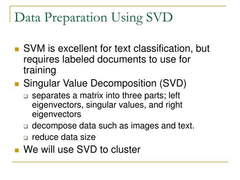 Ppt Clustering High Dimensional Data Using Svm Powerpoint